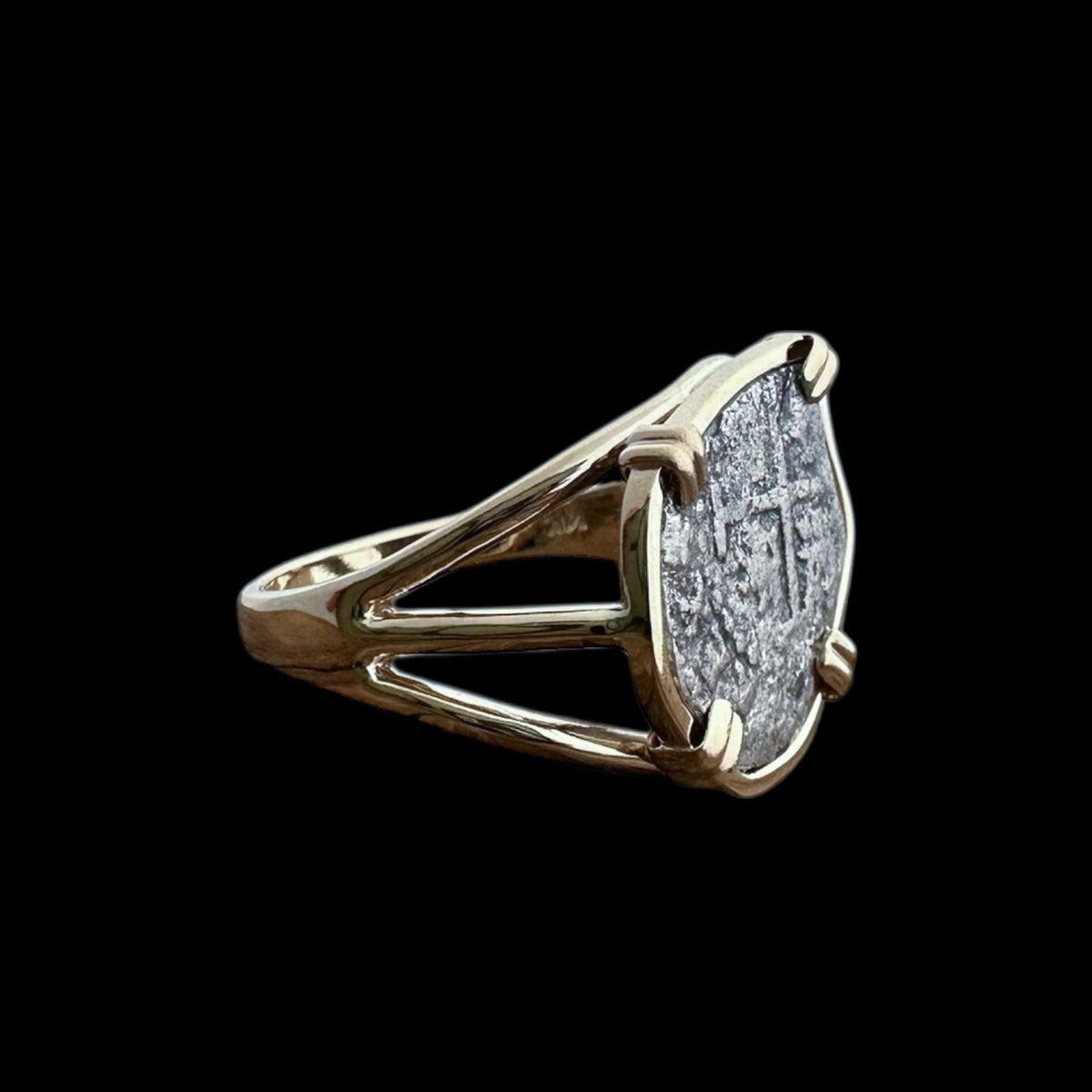 Authentic Land Cob Set in 14K Gold Ring #COB-DLC-RING27B – MFST