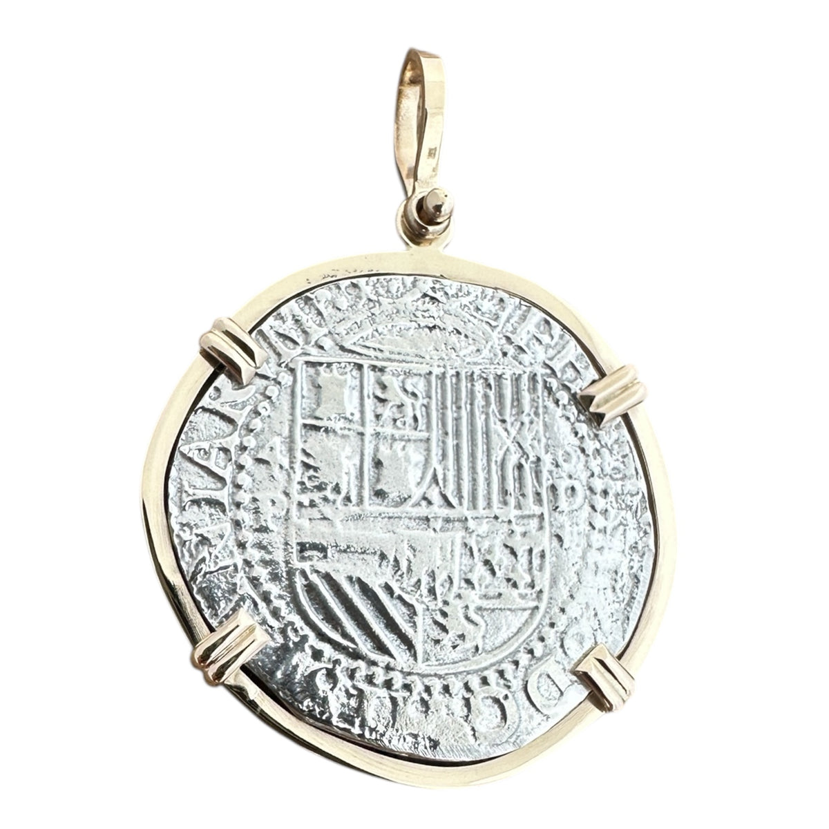Atocha 4 Reales Shipwreck Coin Pendant 14K Gold | Taffi Fisher ...