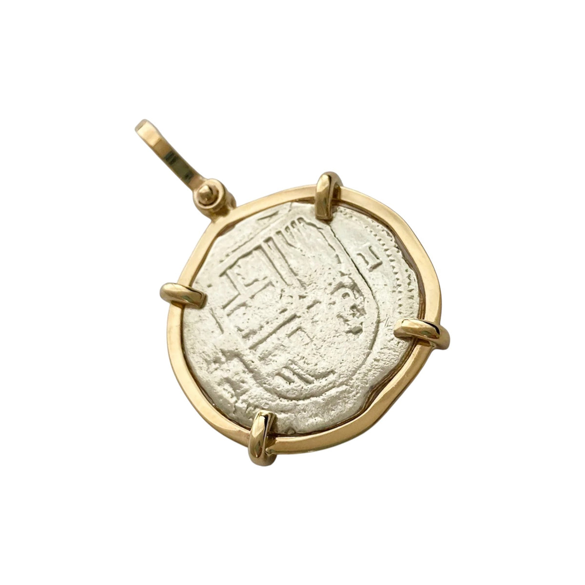 Atocha 1 Reale Shipwreck Coin Pendant 14K Gold | Taffi Fisher ...
