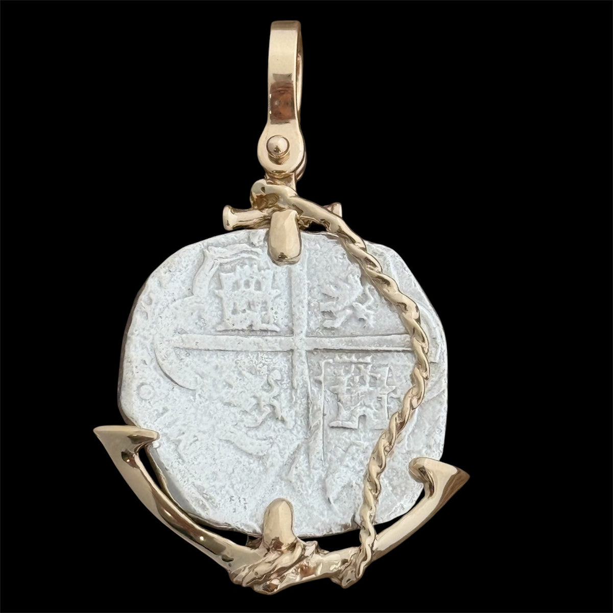 Sao Jose Shipwreck Coin Pendant in 14k Gold #05SJ-000059 – MFST